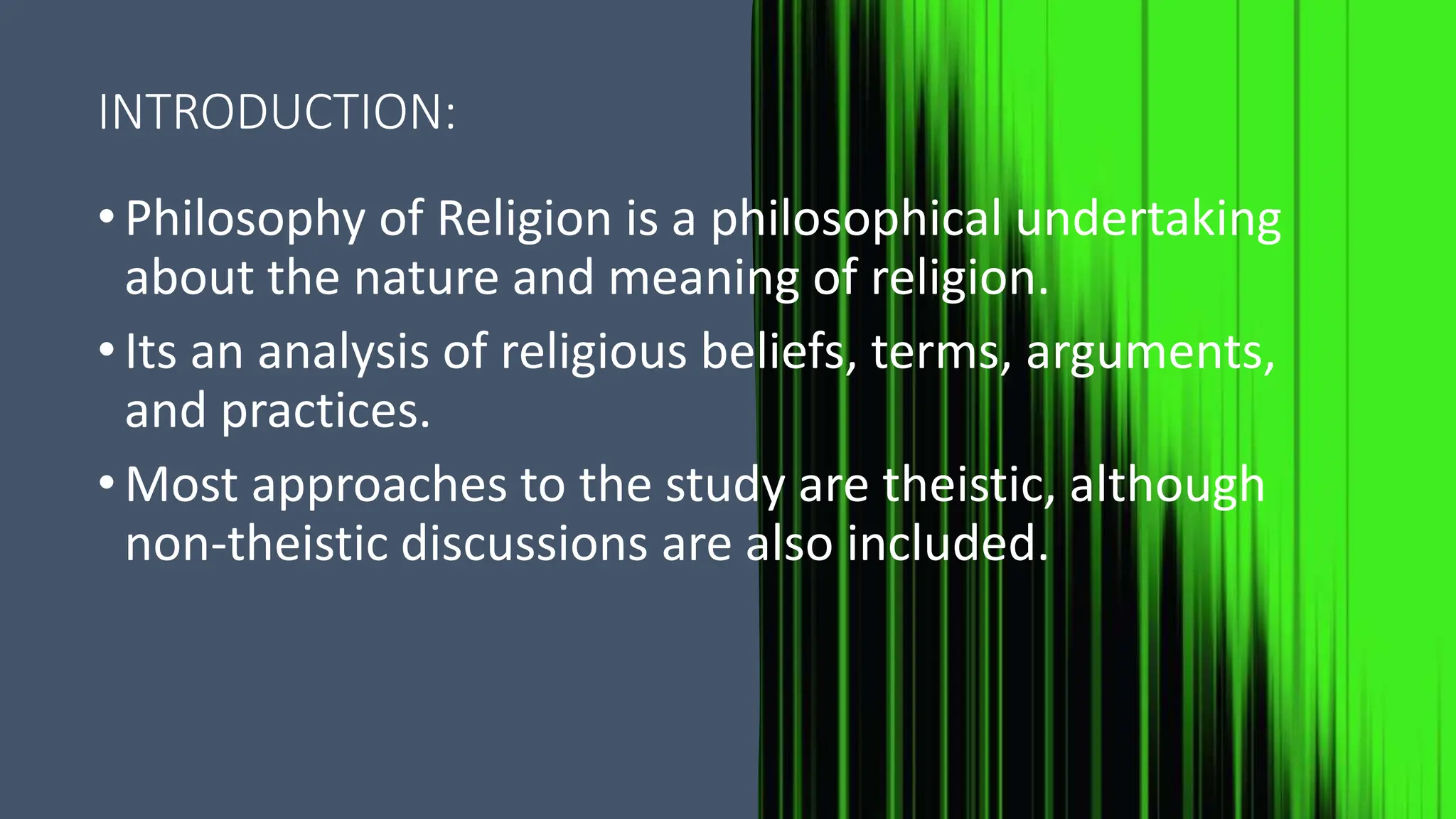 Unit One THE PHILOSOPHY OF RELIGION.pptx