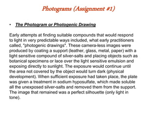 Photos Graphos - Painting with Light - Photogram presentation | PPT
