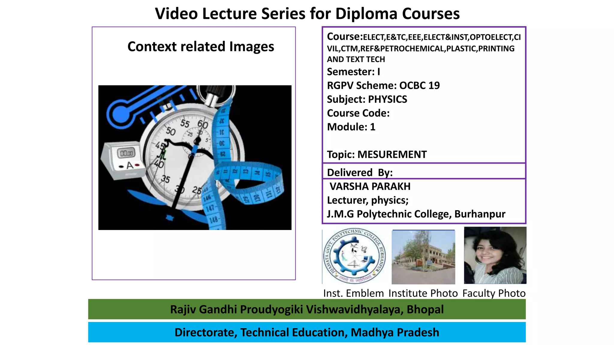 Unit physics slides by varsha parakh | PPTX