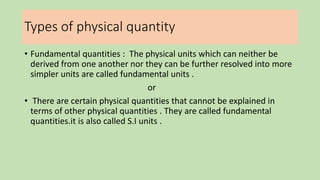 Unit physics slides by varsha parakh | PPT