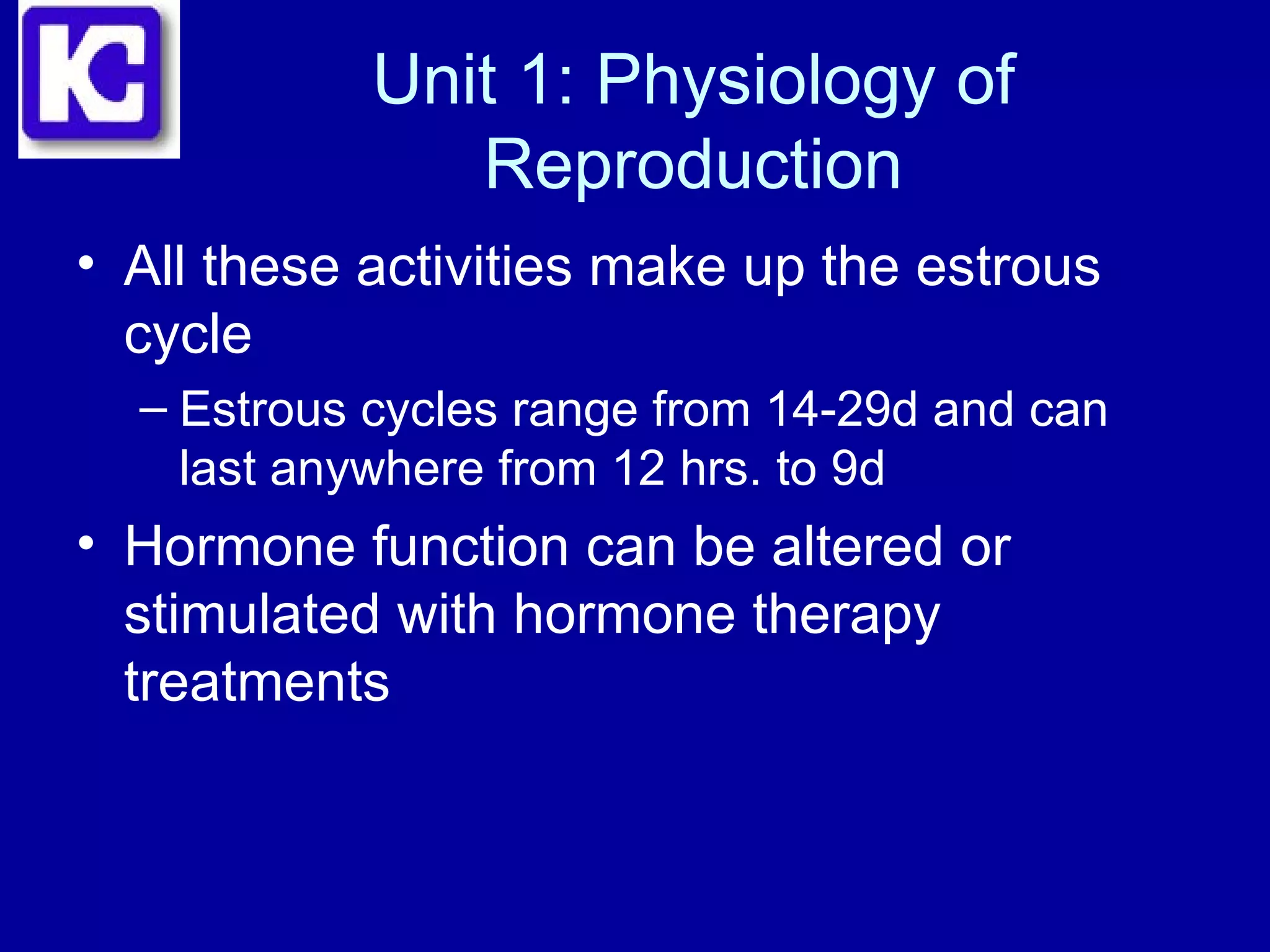 physiology of reproduction | PPT