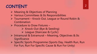 UNIT - 1 - PLANNING IN SPORTS | PPTX