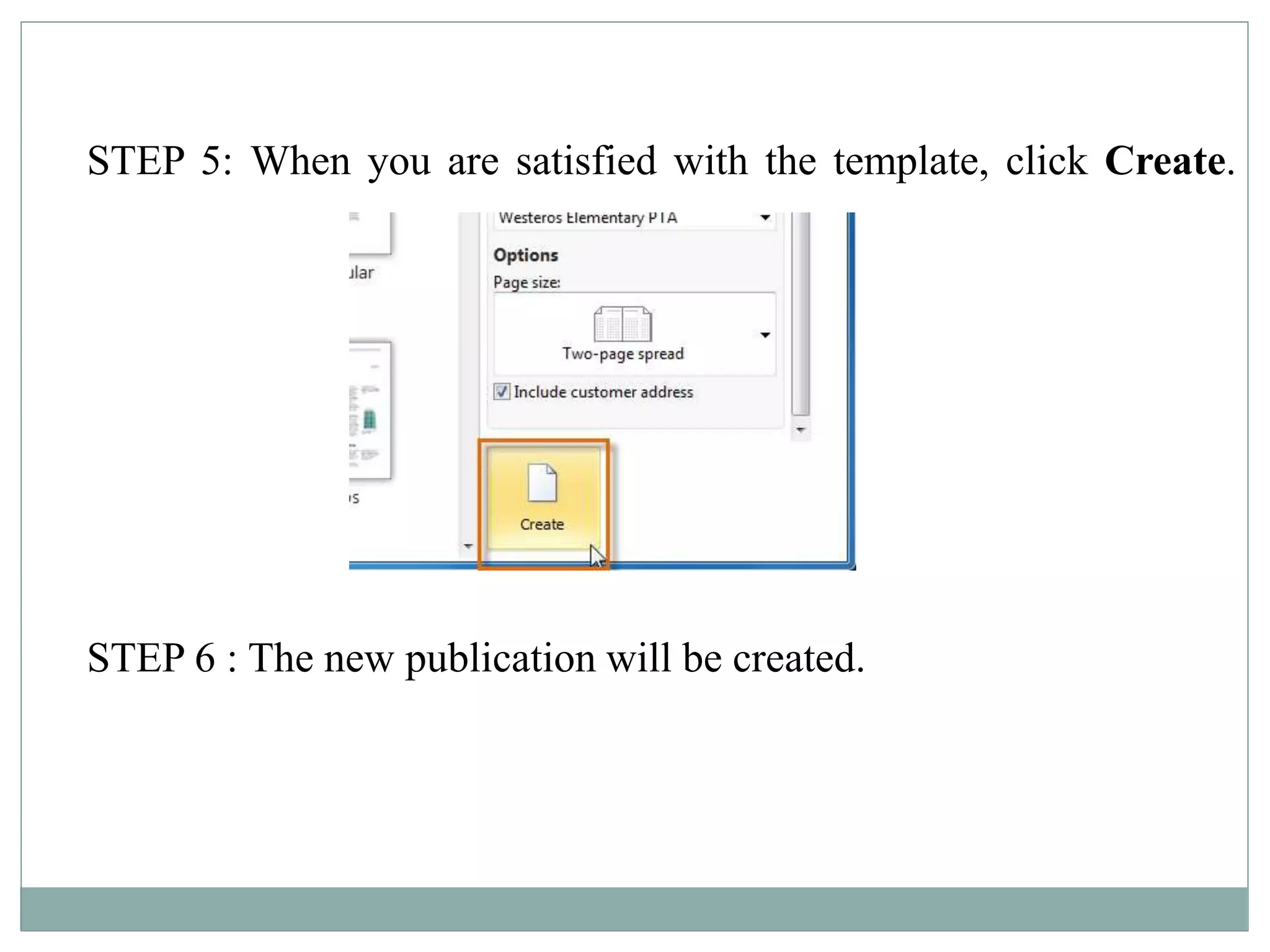 CREATING A NEW PUBLICATION IN PAGEMAKER | PPTX