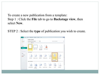 CREATING A NEW PUBLICATION IN PAGEMAKER | PPTX
