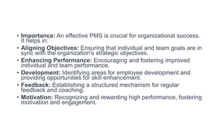Performance Management System notes and evaluation | PPT