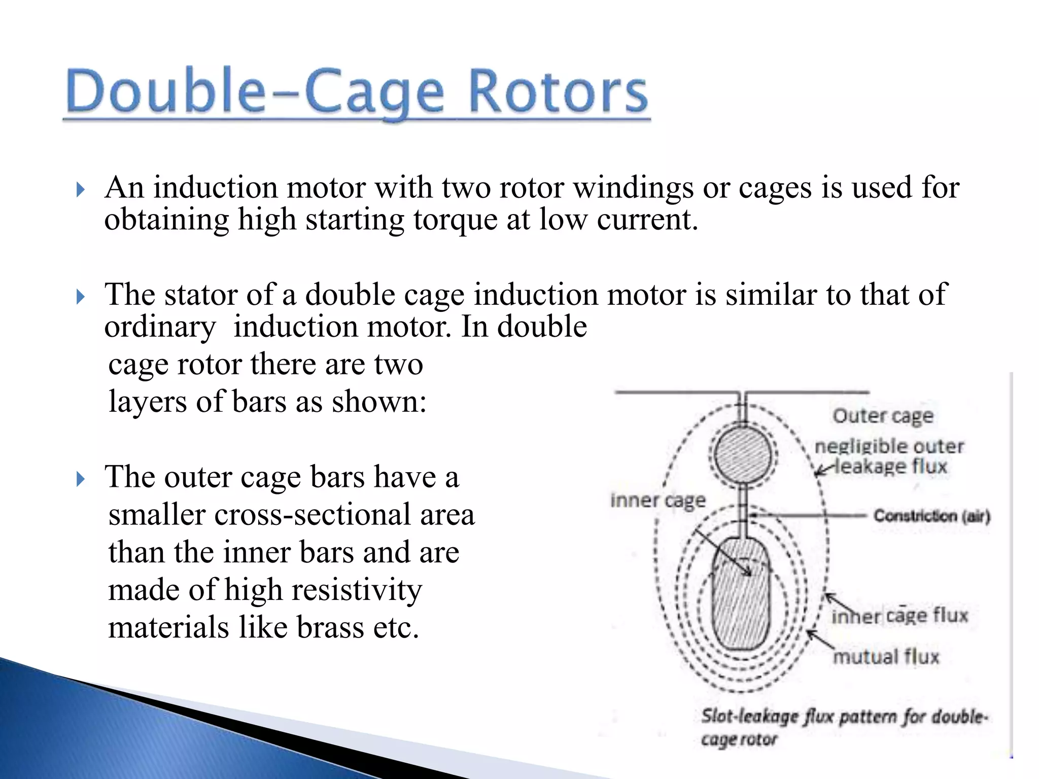 Unit 1 poly phase ac machine deep bar and double cage rotors | PPTX