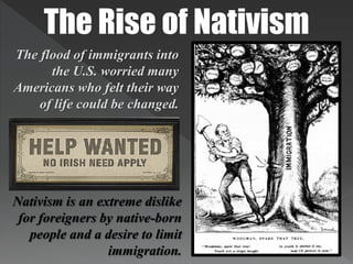 Unit 1 powerpoint #4 (the gilded age immigration) | PDF