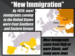Unit 1 powerpoint #4 (the gilded age immigration) | PDF