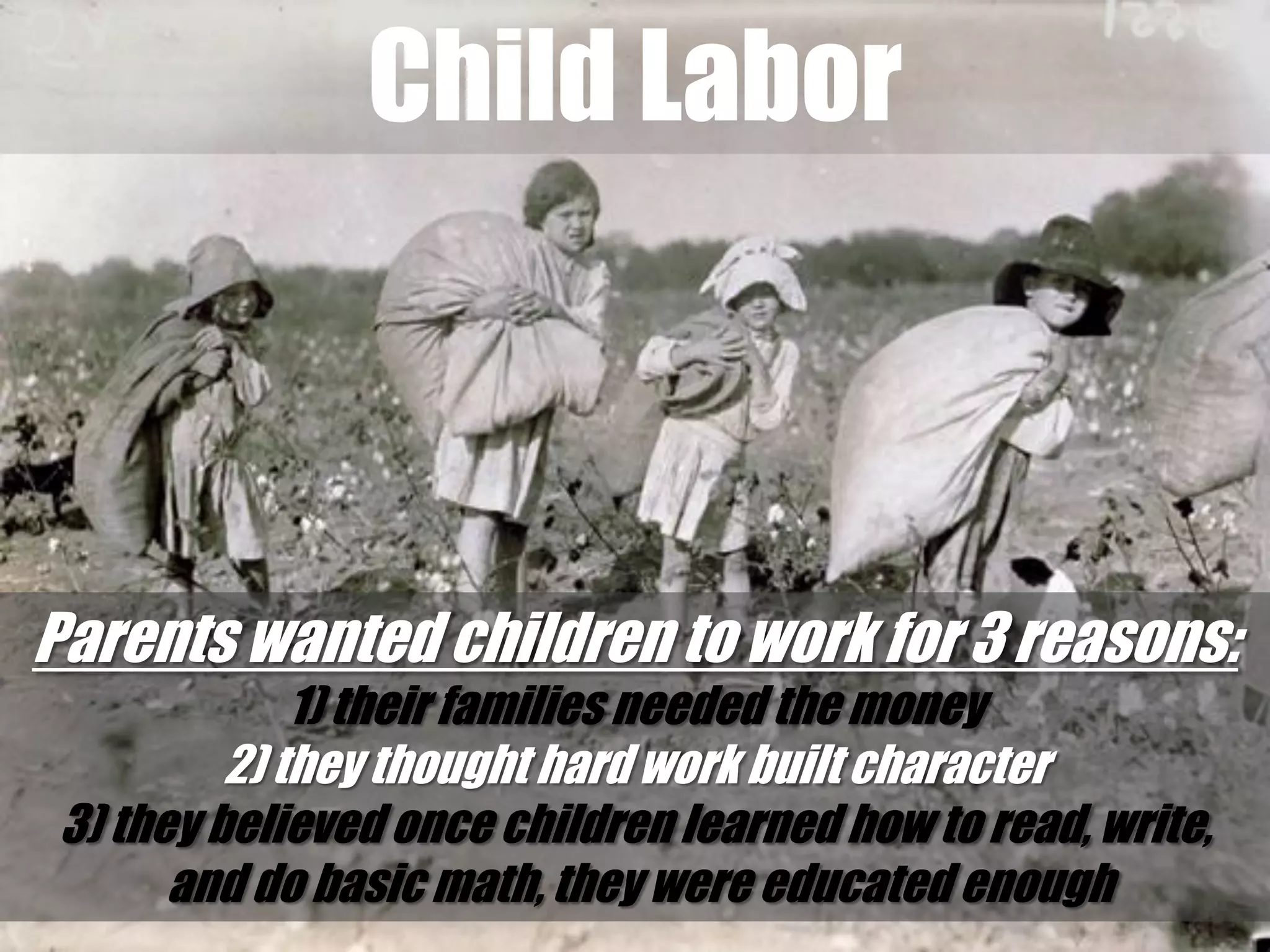 Unit 1 powerpoint #5 (the gilded age child labor) | PDF