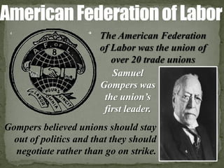 Unit 1 powerpoint #7 (the gilded age the rise of unions) | PDF