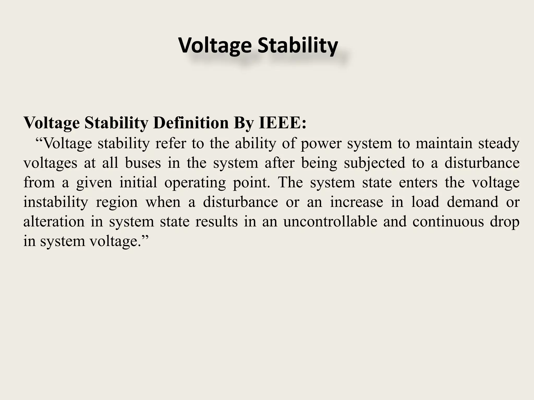 Unit 1 Power System Stability | PPTX