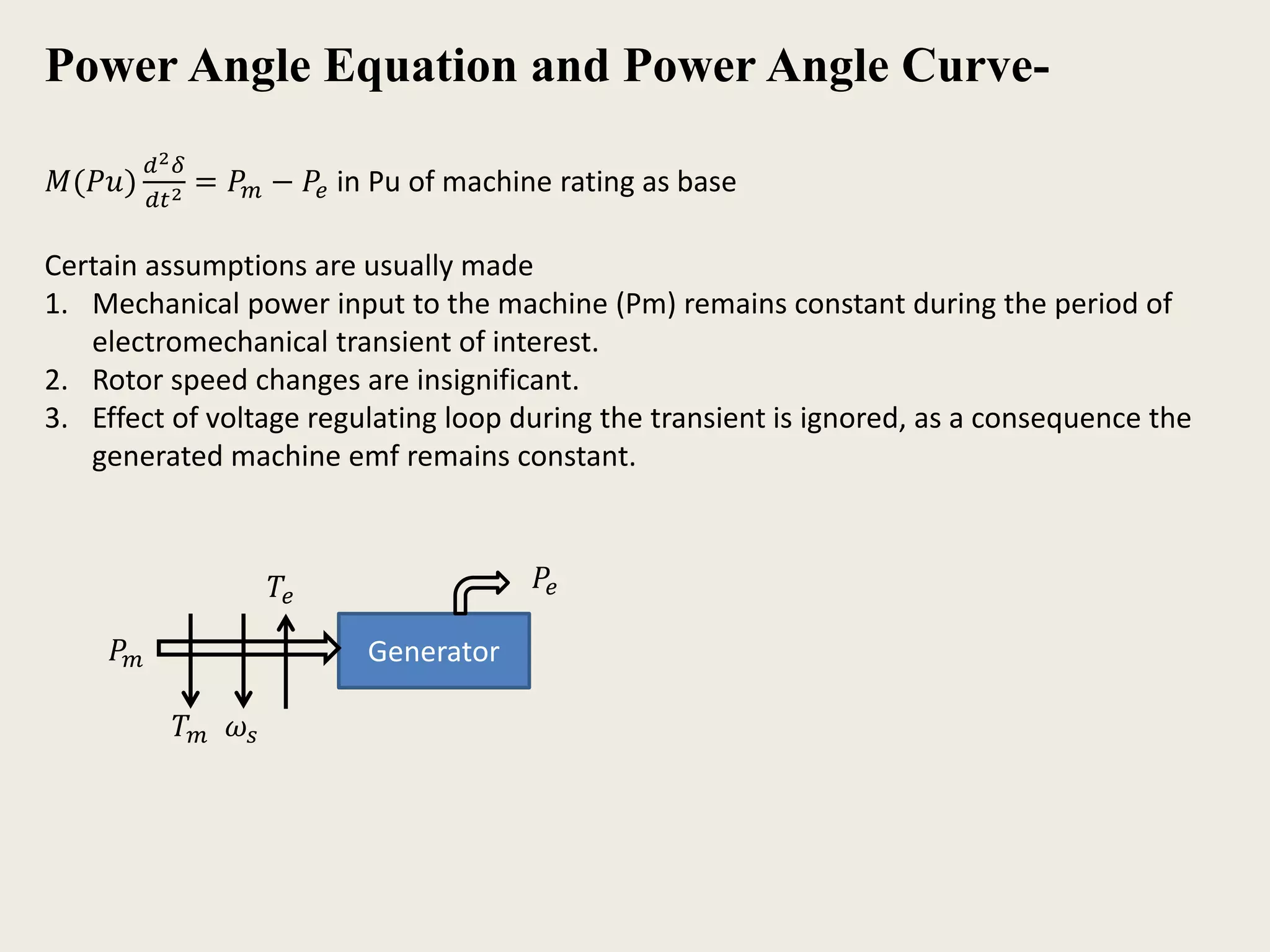 Unit 1 Power System Stability | PPTX