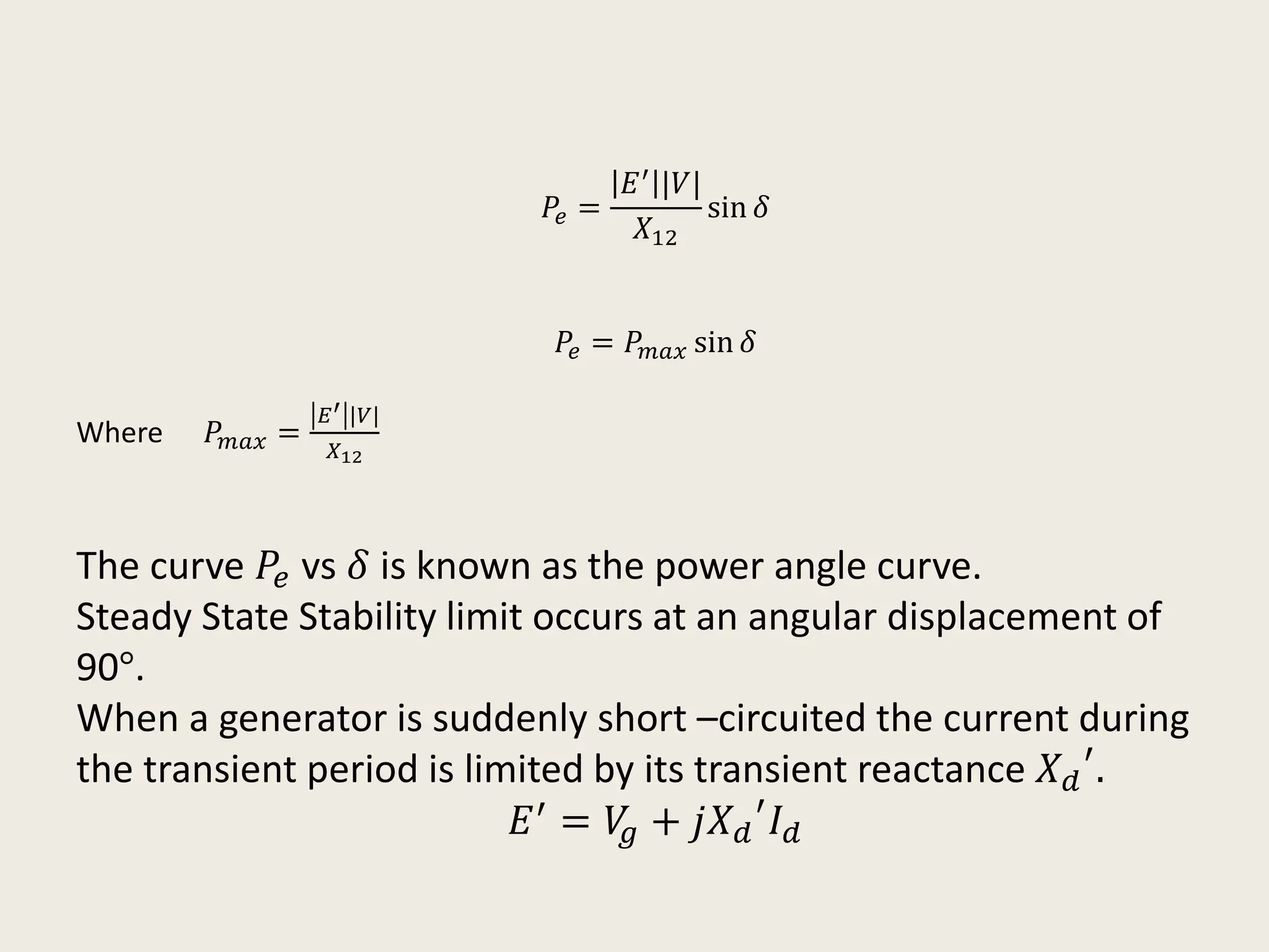 Unit 1 Power System Stability | PPTX
