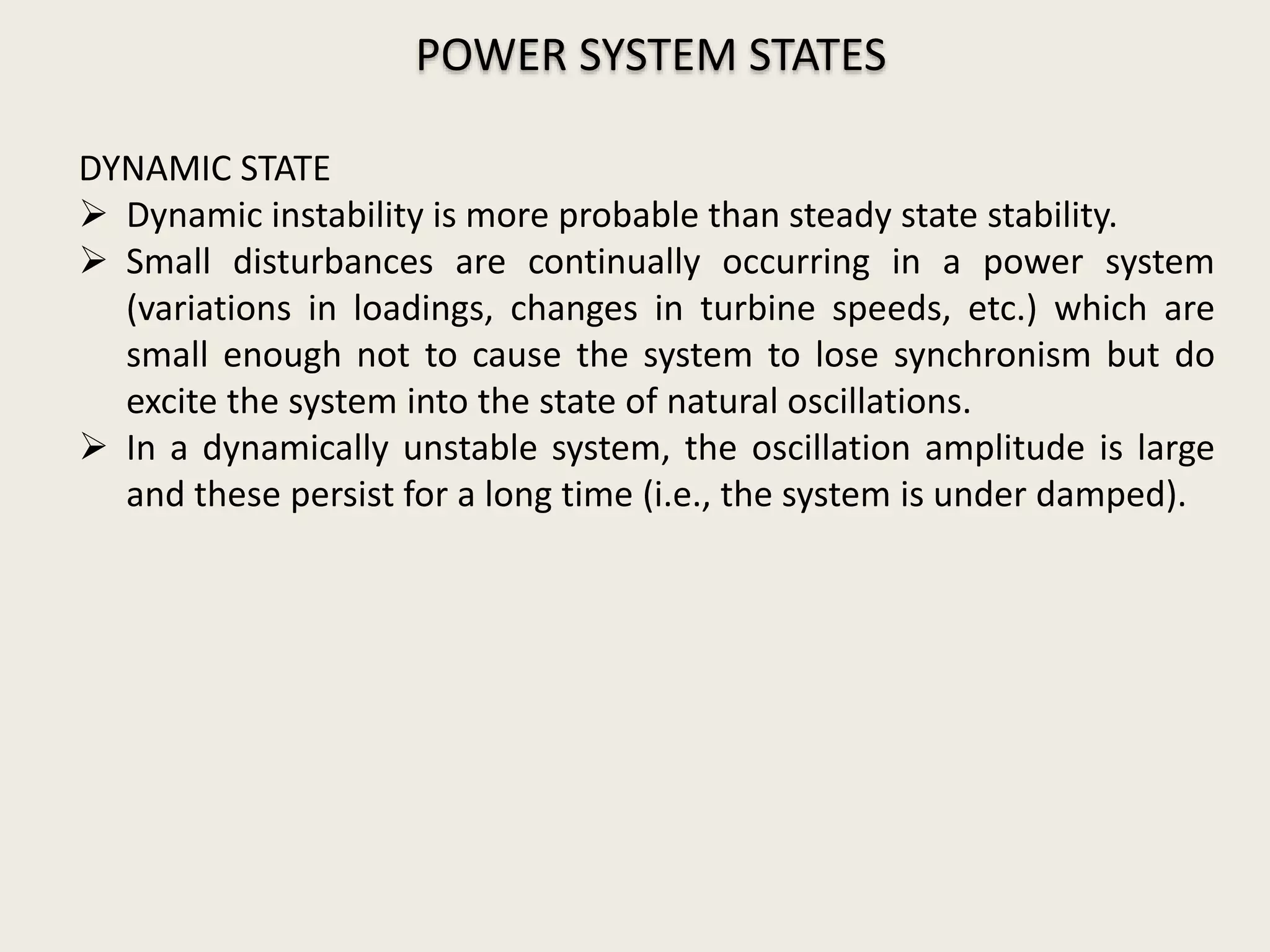 Unit 1 Power System Stability | PPTX