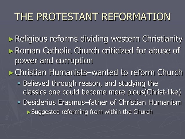 Renaissance & Reformation PowerPoint | PPTX | Christianity | Religion ...