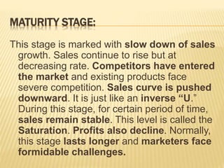 PRODUCT MANAGEMENT & PRODUCT LIFE CYCLE | PPTX | Sales | Business