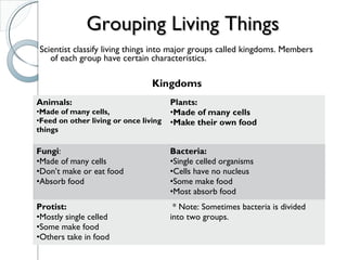 Unit1 ppt Classification of Organisms | PPT