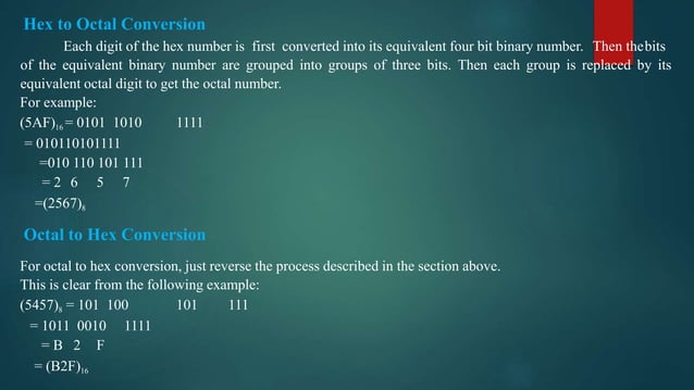 Introduction to number system | PPTX | Technology & Computing