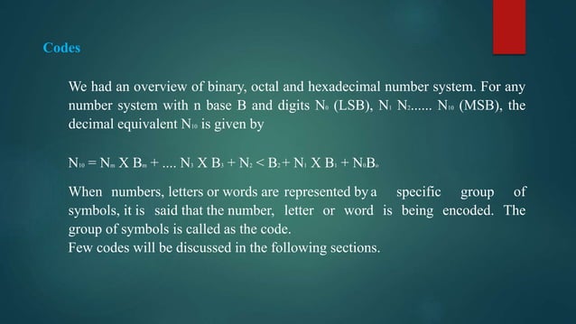 Introduction to number system | PPTX | Technology & Computing
