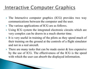 introduction to computer graphics unit 1 | PPTX