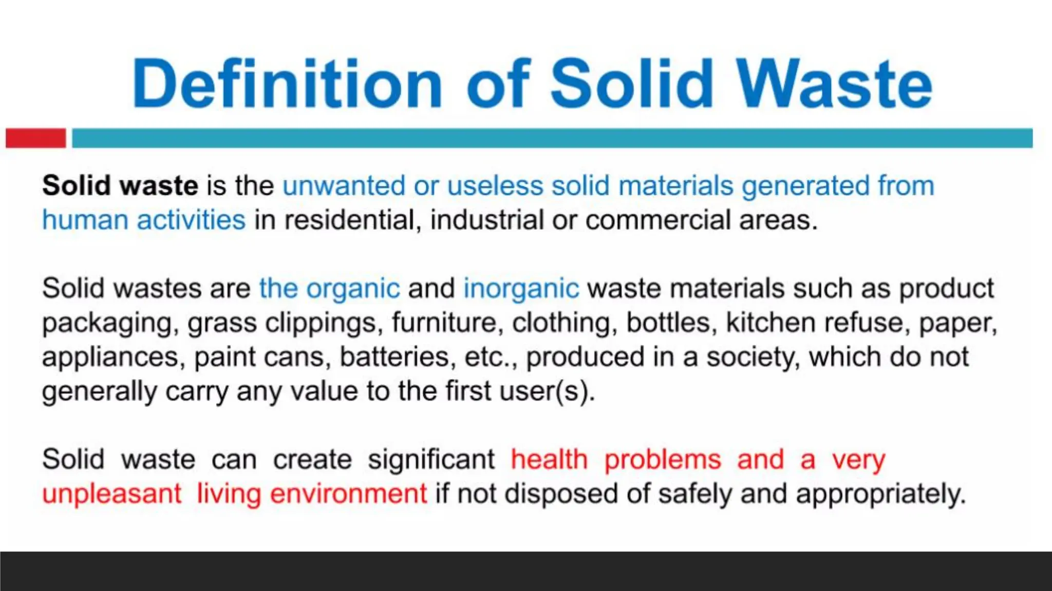 Solid Waste Management - Introduction, Types and Its Properties | PDF ...
