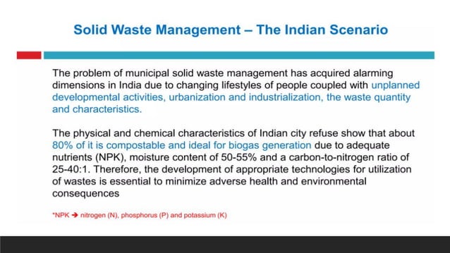 Solid Waste Management - Introduction, Types and Its Properties | PDF ...