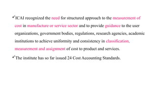 Unit 1 PPTX.pptx Applied Cost Accounting | PPTX