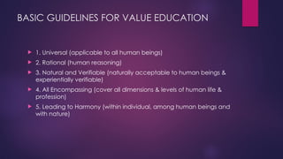 UNIT 1 Universal human values unit PPT.pptx