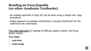 Unit 1 intro to academic discourse reading | PPTX