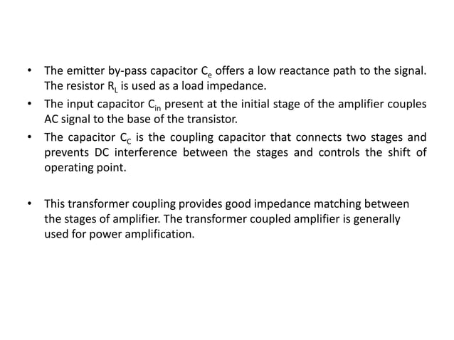 unit 1 ppt 2 Multi-stage transistor amplifiers (1).pptx | Computer Networking | Computing