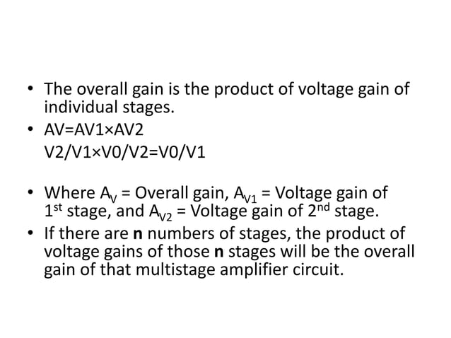 unit 1 ppt 2 Multi-stage transistor amplifiers (1).pptx | Computer Networking | Computing