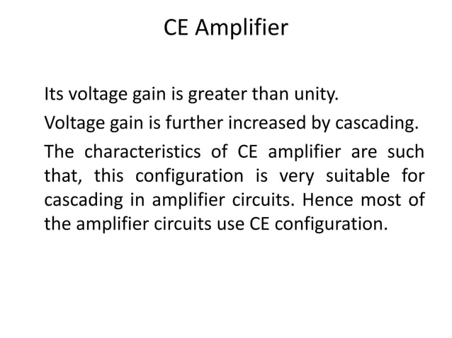 unit 1 ppt 2 Multi-stage transistor amplifiers (1).pptx | Computer Networking | Computing