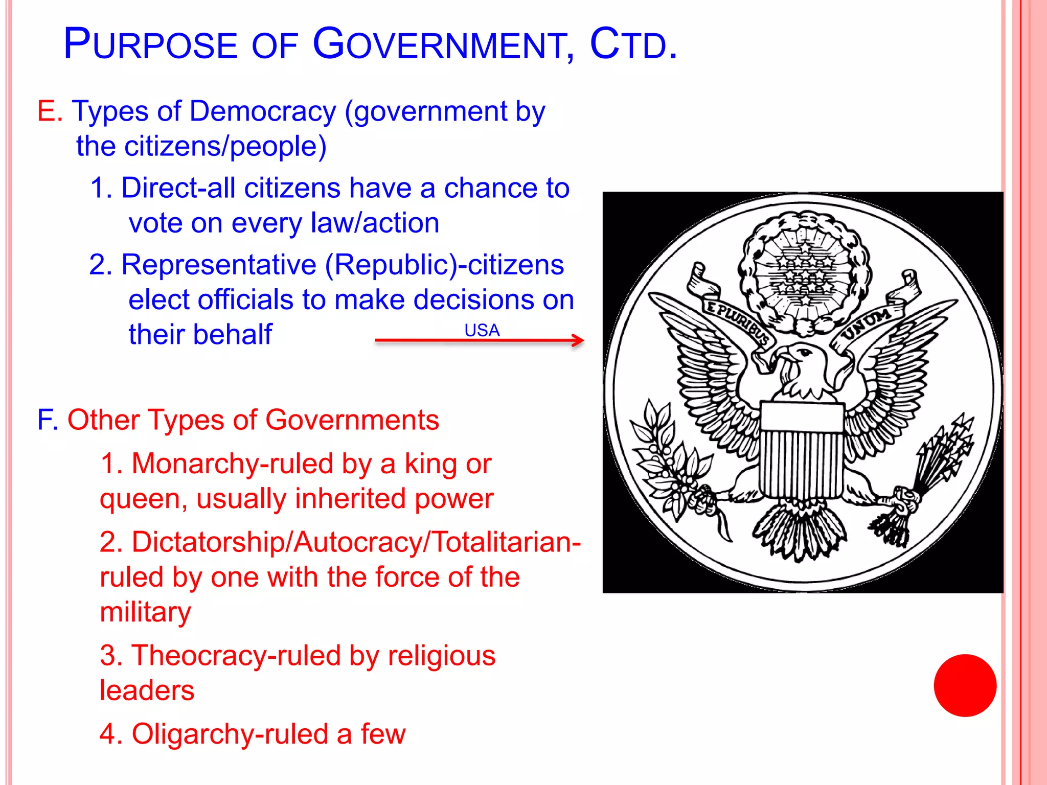 Unit 1 Foundations of American Gov't | PPTX