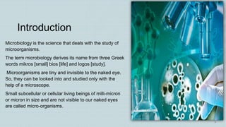 Introduction to microbiology | PPTX | Biological Sciences | Science