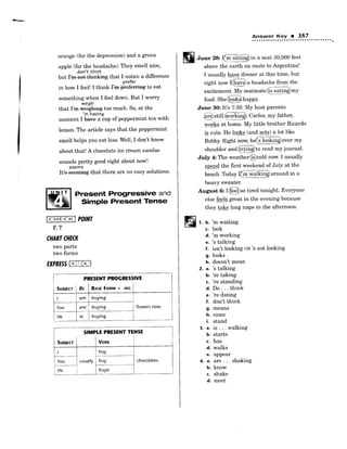 Unit 1 Present Simple and Present Progressive | PDF