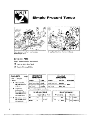 Unit 1 Present Simple and Present Progressive | PDF