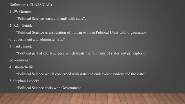 Principles of Political Science (Nature, Scope) | PPTX | Political ...