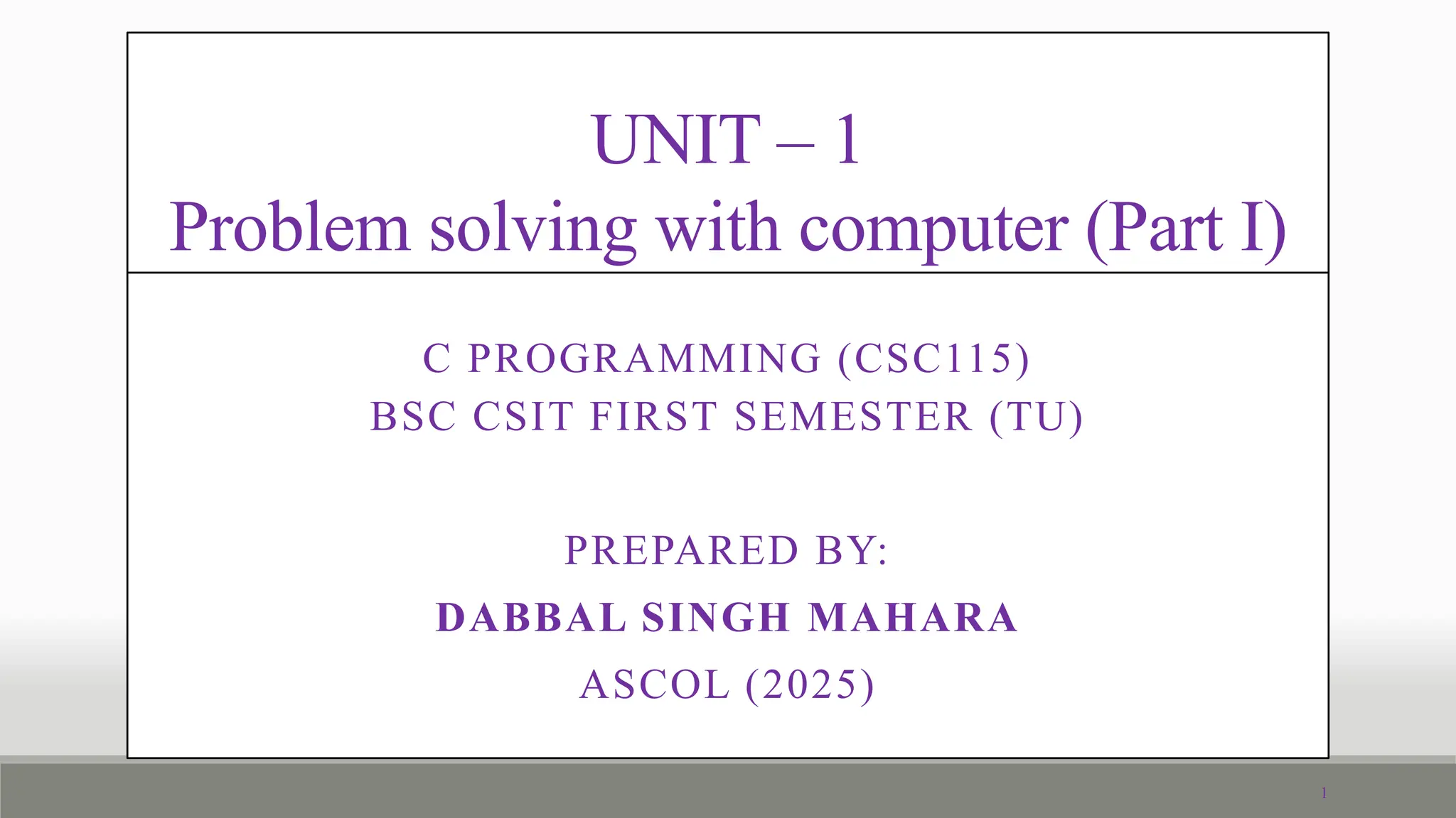 Unit 1 Problem Solving with Computer Part I.pdf