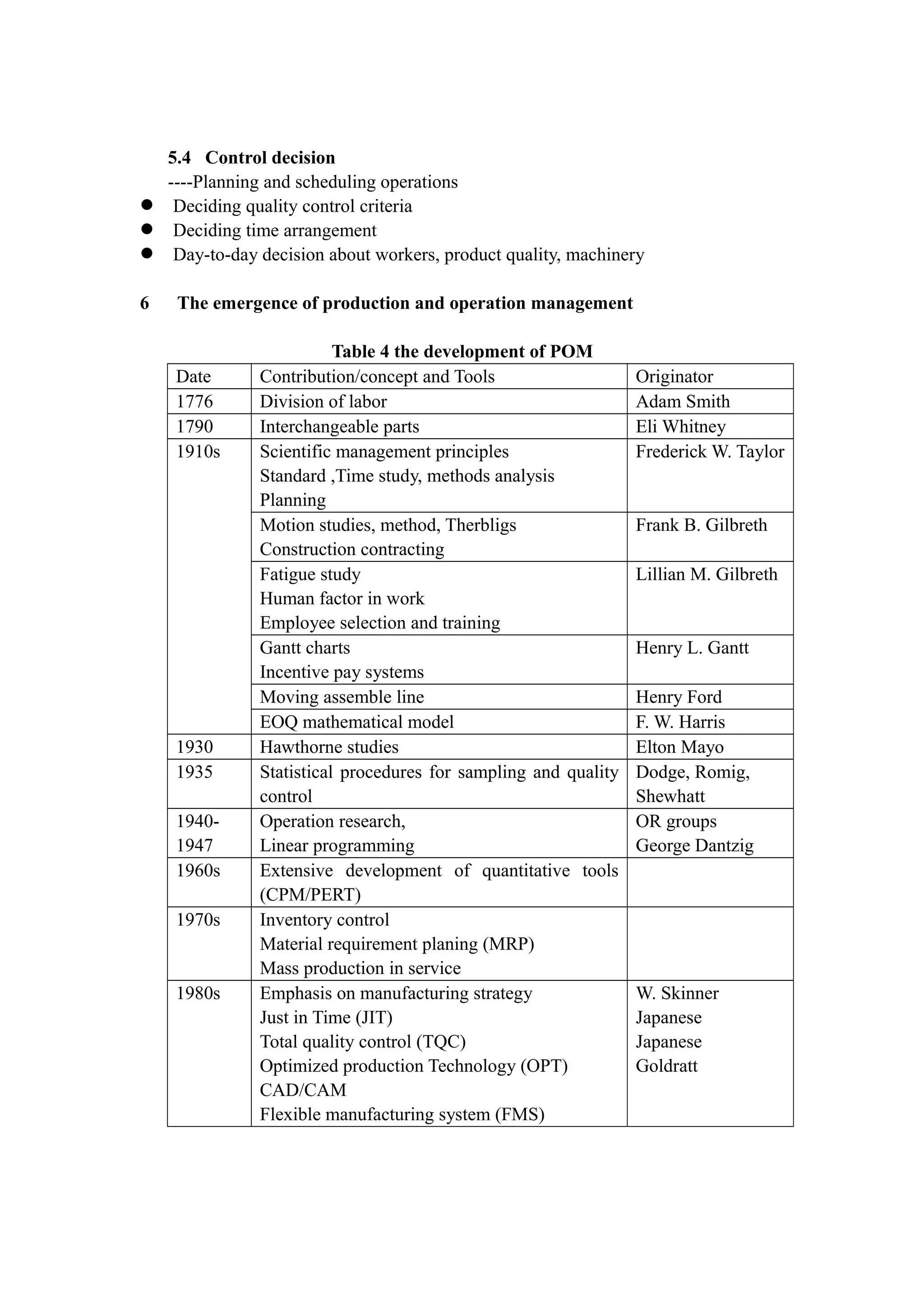 Unit 1 production and operation management | DOC