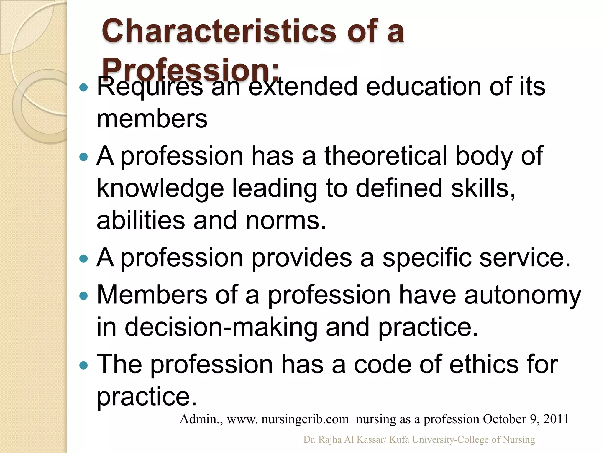 Unit 1( professional nursing practice ) | PPT