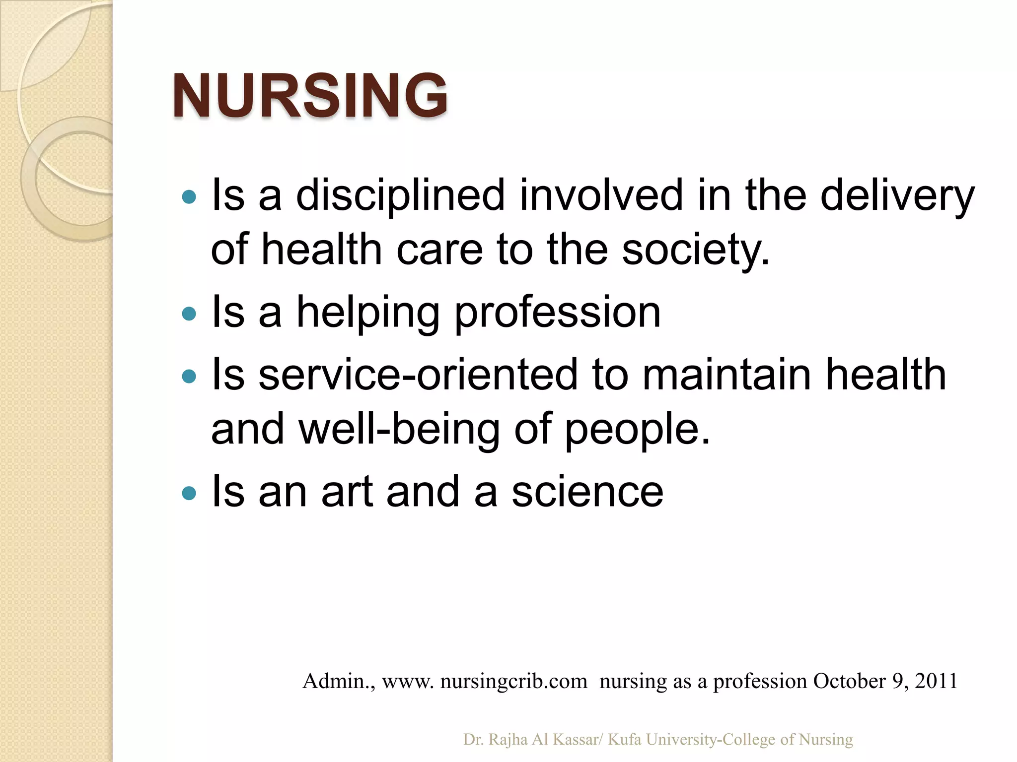 Unit 1( professional nursing practice ) | PPT