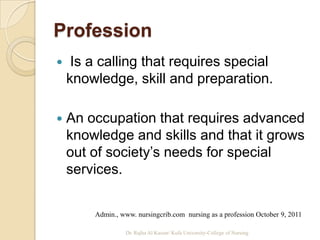 Unit 1( professional nursing practice ) | PPT
