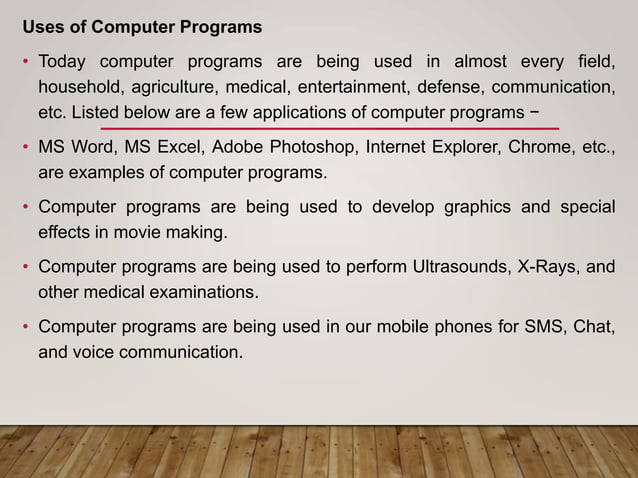 Unit 1 Program Development Cycle Ppt Desktop Publishing Computer Software And Applications