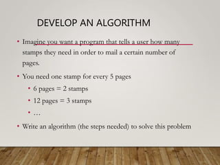 Unit 1 program development cycle | PPT