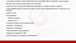 Unit 1 Python class and object.pptxbbvvvb | PPTX