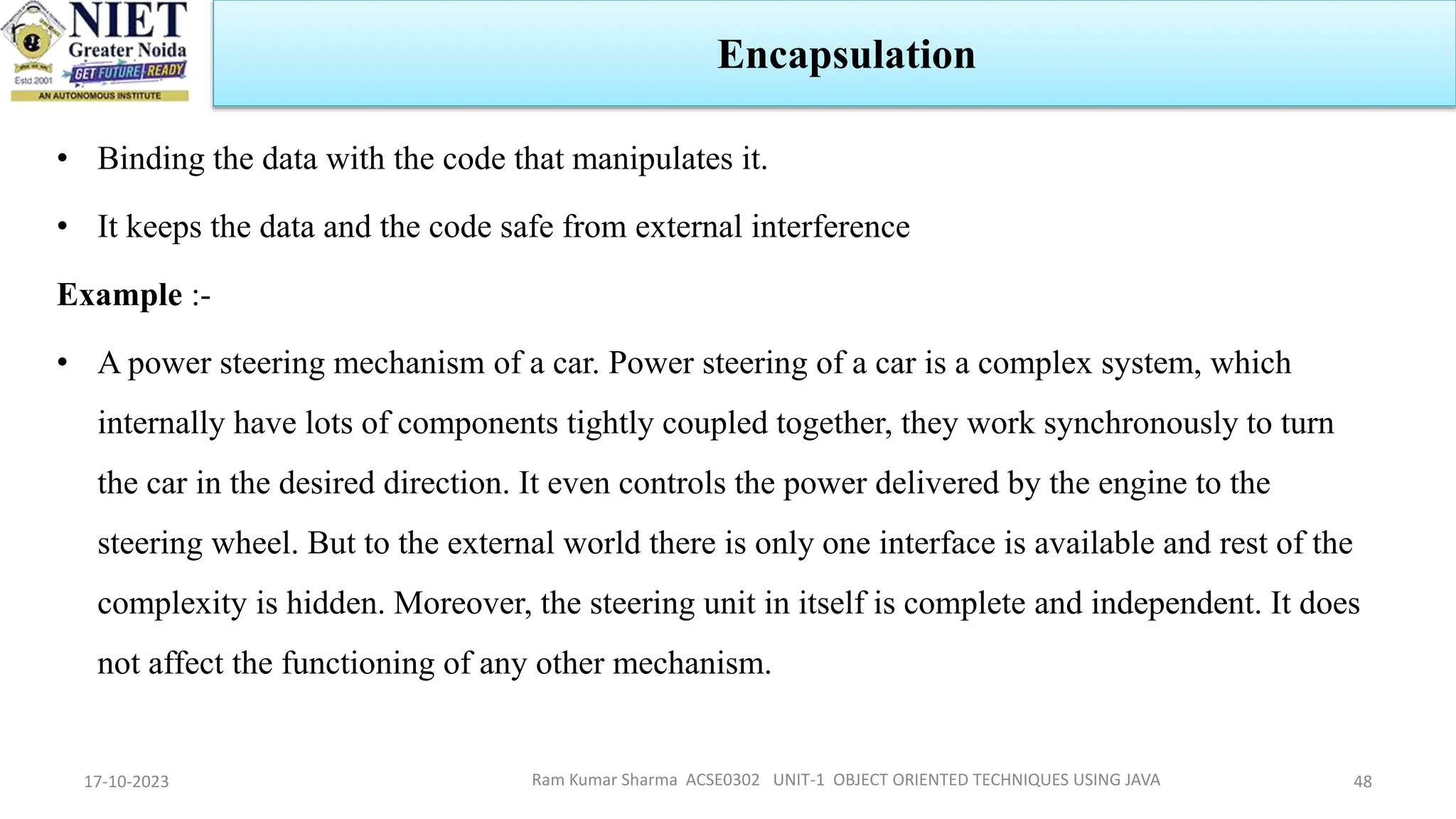 Object Oriented Programming Using Java | Ppt