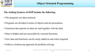 Object oriented programming using java | PPT