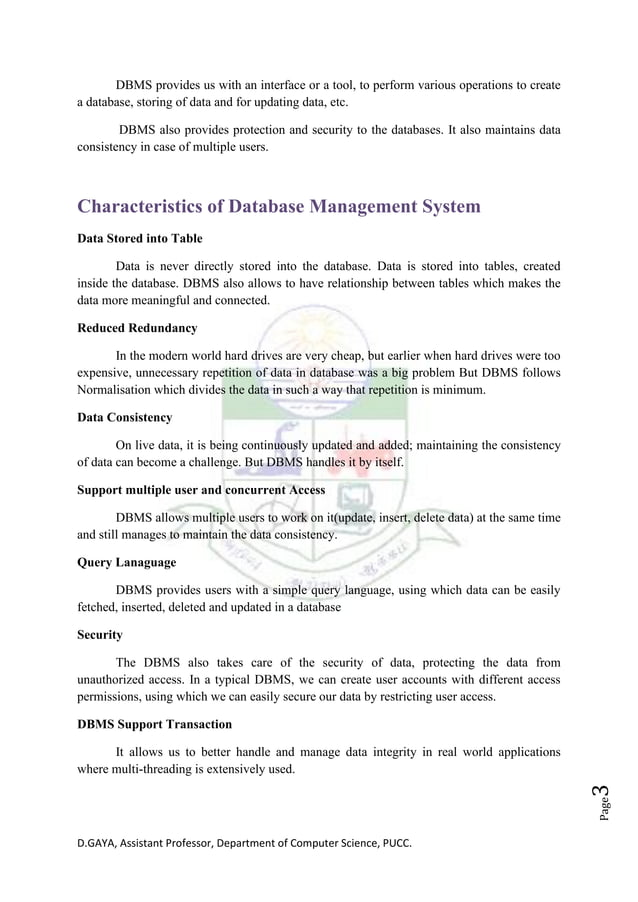 Unit1 rdbms study_materials-converted (1) (1) | PDF