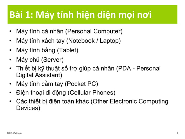 Unit 1 recognizing computers vn | PPTX