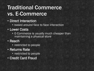Unit 1 Introduction to E-Commerce -Basic Concepts | PDF